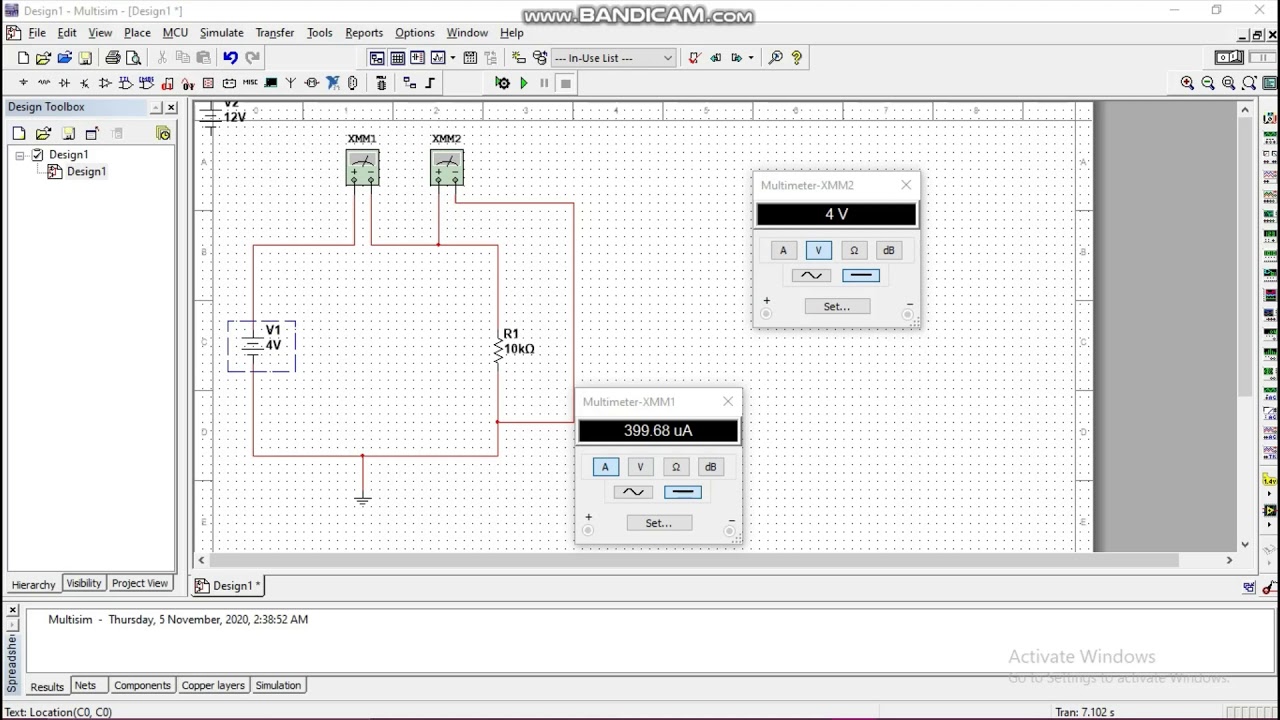 MULTISIM : ohm laws, current divider, voltage divider.. - YouTube