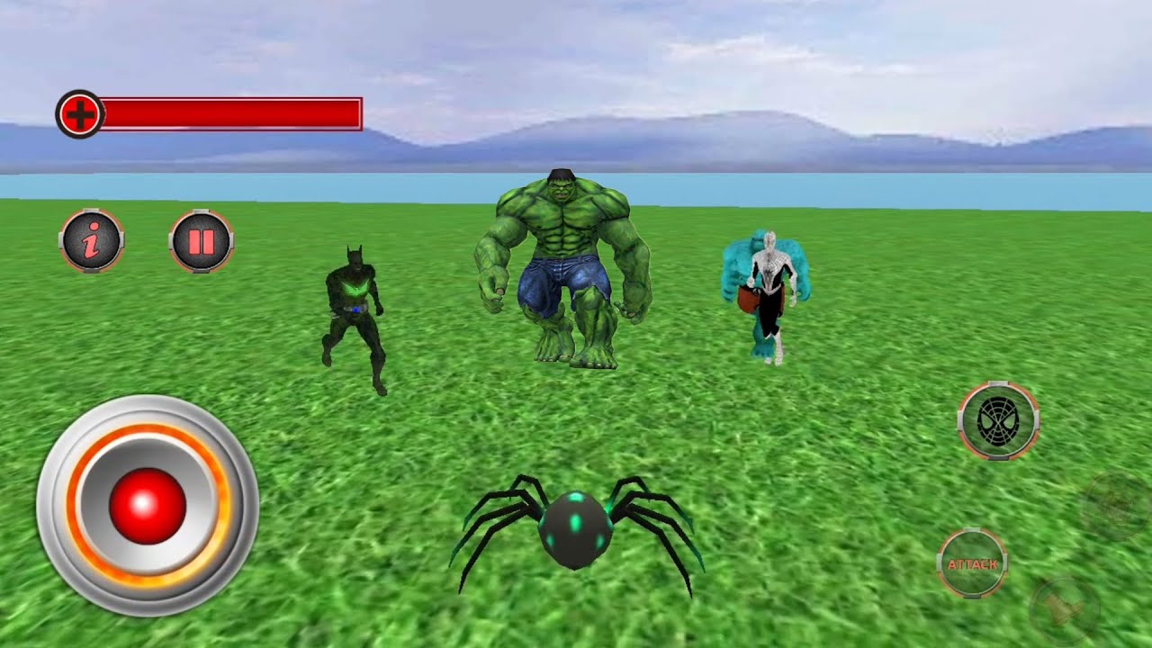 Multi Spider Heroes Rescue Fight against Monster Hero,Thing Hero,Bat ...