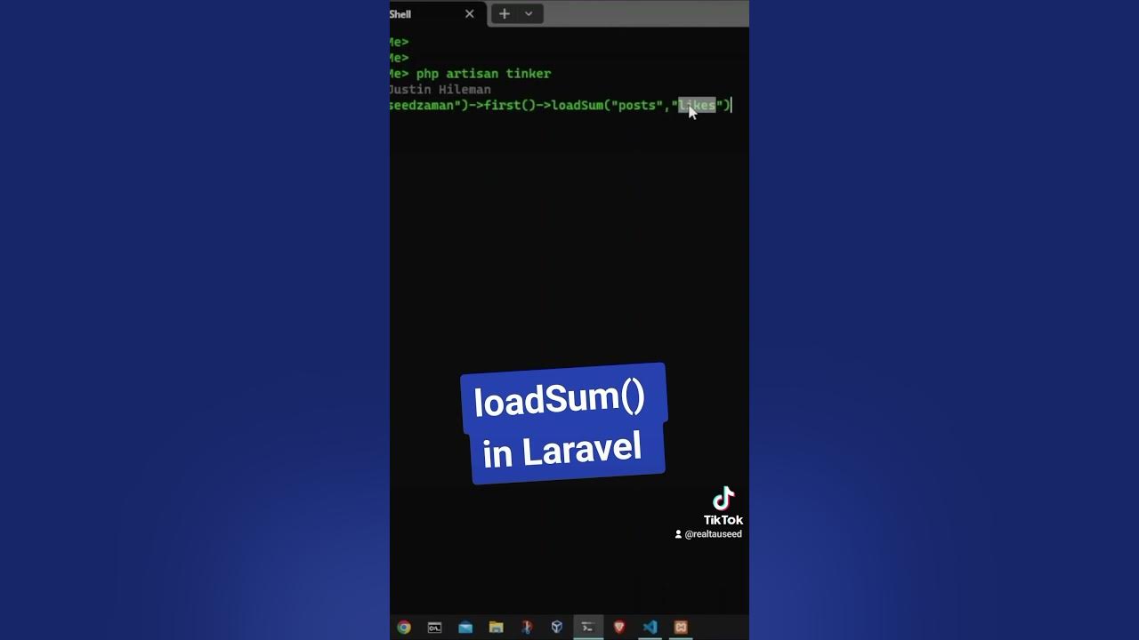 loadSum() in Laravel #laravel #webdevelopment #development #tricks #tips #laraveldevelopment ...