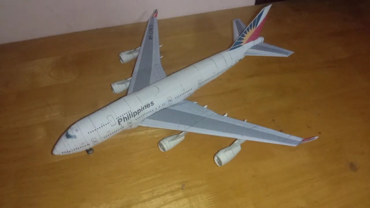 Philippine Airlines Boeing B747-400 Papercraft | Alvarez Papercraft ...