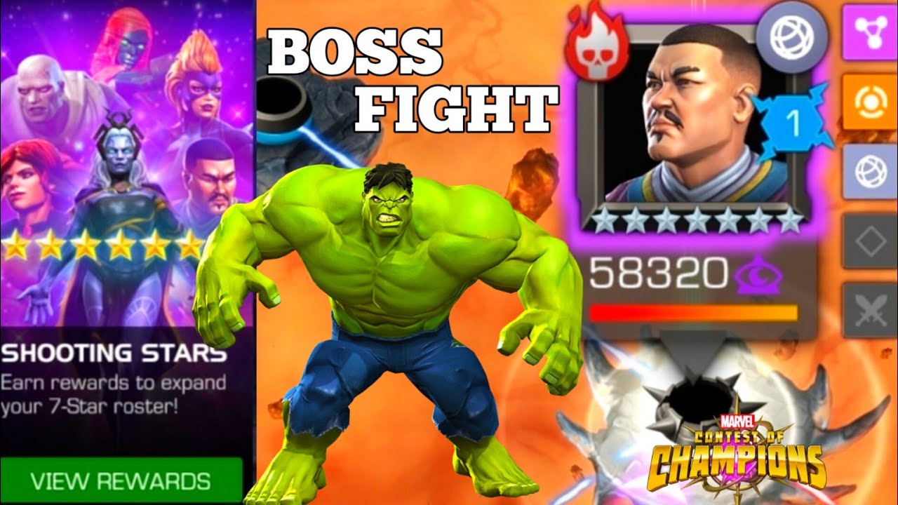 Shooting Stars 1.3 Wong Vs Hulk Boss Fight • Mcoc • Marvel Contest of ...