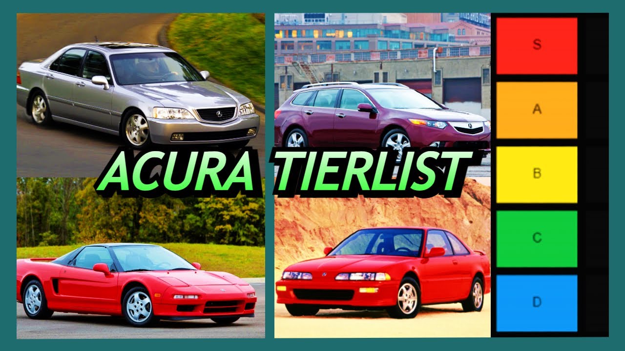 RANKING Every Acura Model EVER! (1986-2024) | Tier-List - YouTube