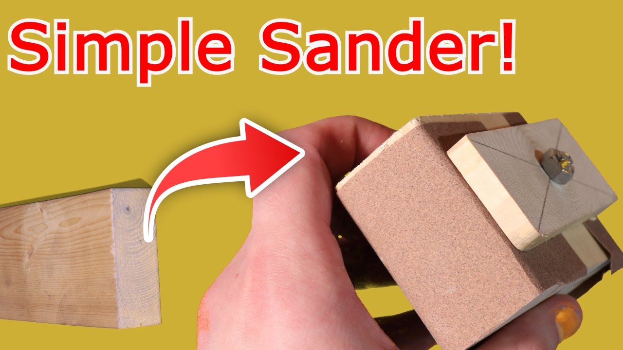 DIY Hand Palm Sander from 2x4 Wood (EASY Wood Working Tool Project ...