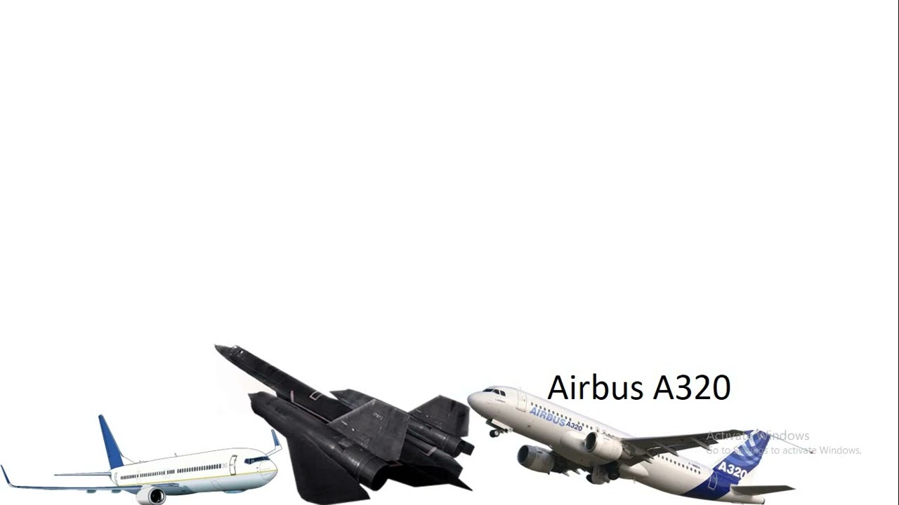 Aircraft and Planes Size Comparison - YouTube