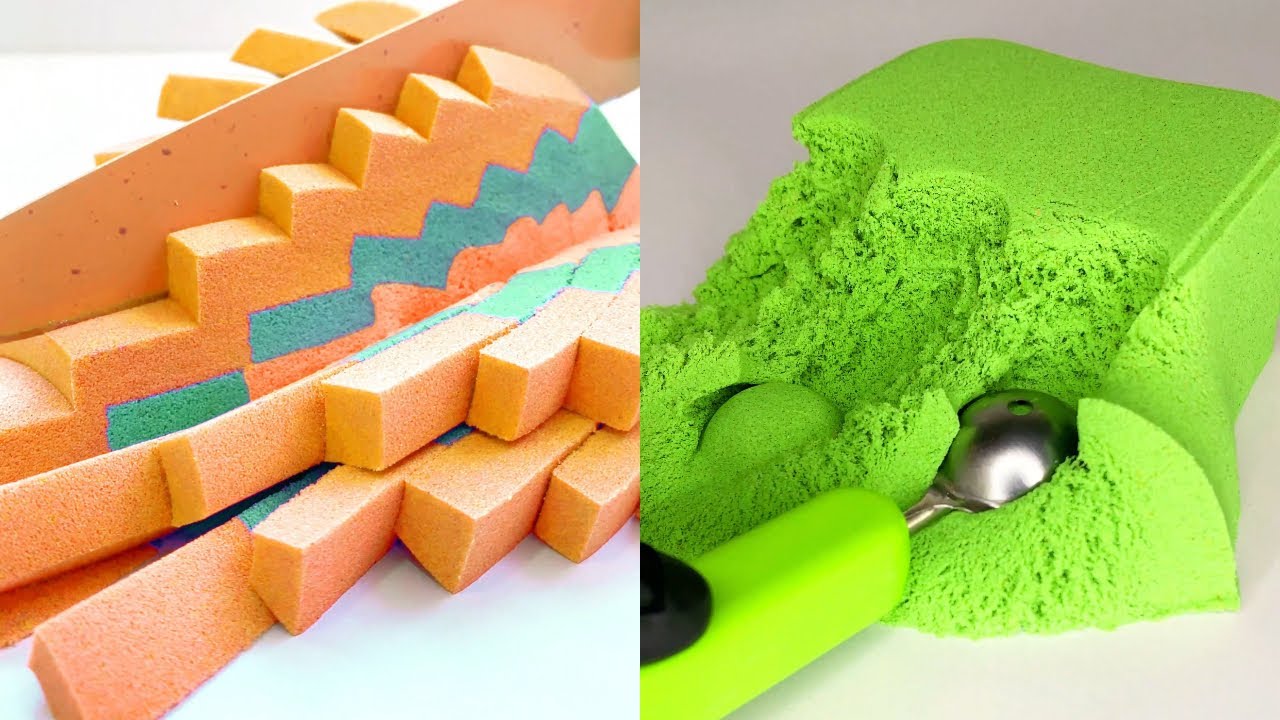 Kinetic sand asmr Reversing Mode Satisfying Video4 - YouTube