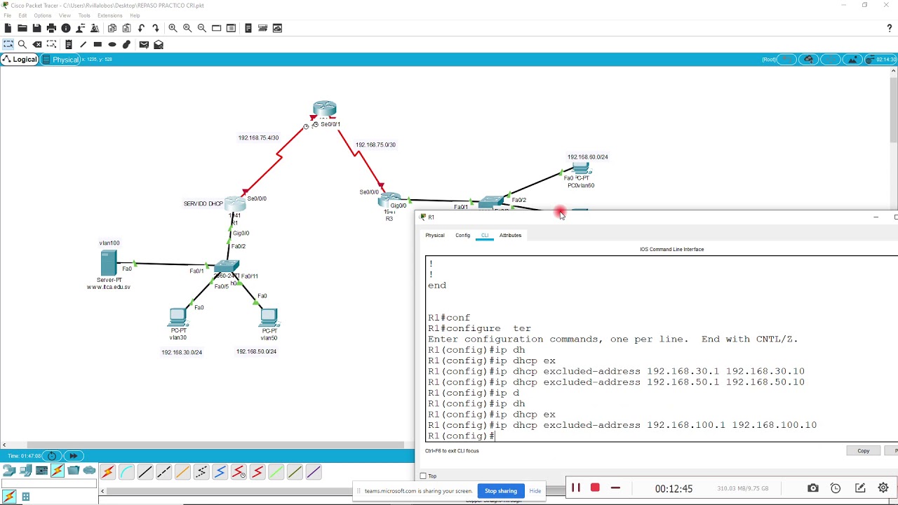 DHCP,OSPF Y VLAN - YouTube