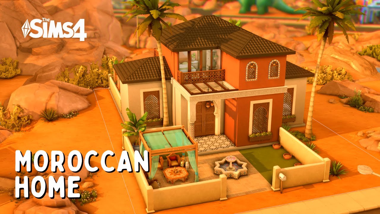 MOROCCAN FAMILY HOME | Sims 4 Speed Build - YouTube