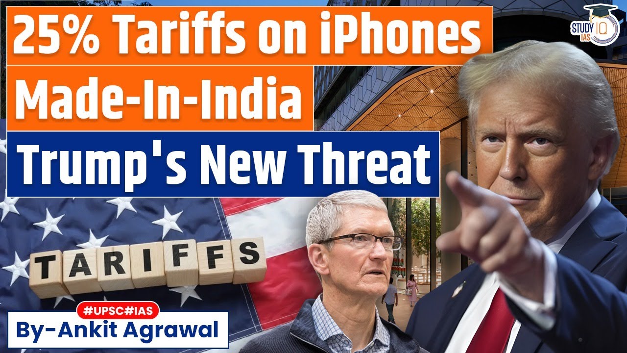 Trump imposes 25% tariff on Apple if it sells India-made iPhones in US ...