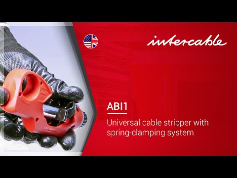 Application: ABI1 Universal cable stripper with spring-clamping system - INTERCABLE