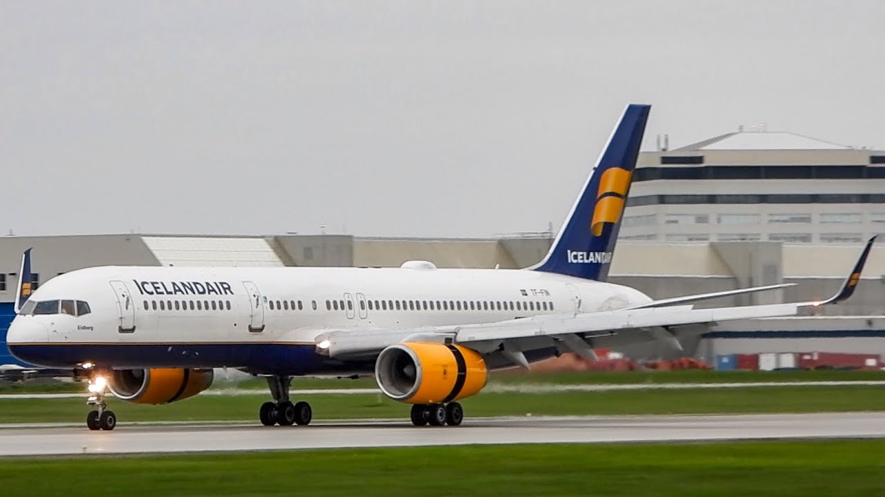 *First Flight Back!* Icelandair Boeing 757-200 (B752) landing ...