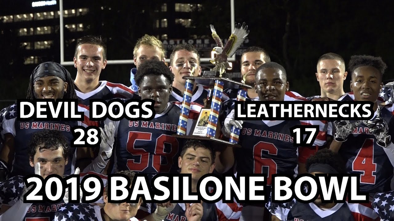 Devil Dogs 28 Leathernecks 17 | 2019 Basilone Bowl Football Highlights ...