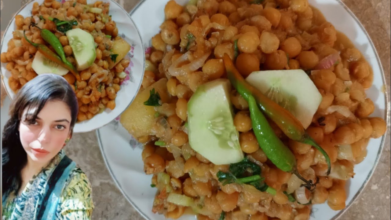 Fry Chole Recipe | Dry Chole Chaat | How To Make Chana Fry | فرائ چھولے ...