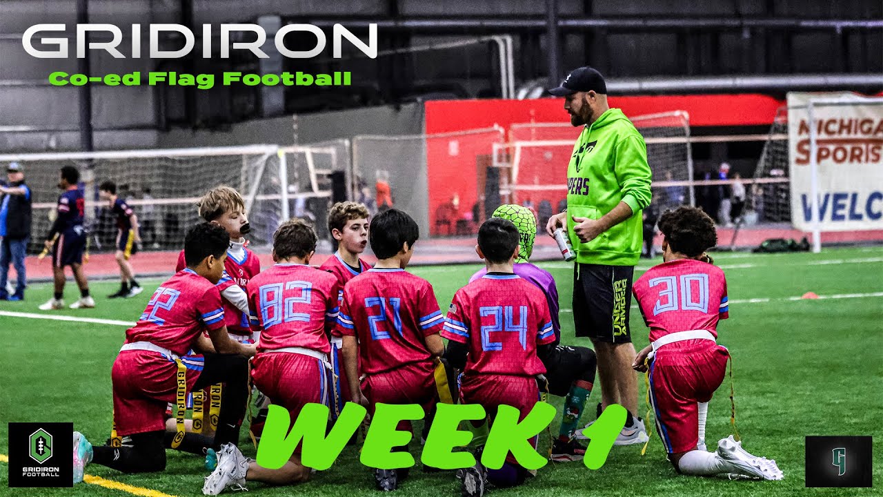 SOME INSANE CATCHES // Gridiron Co-Ed Flag Football Week 1 Play - YouTube