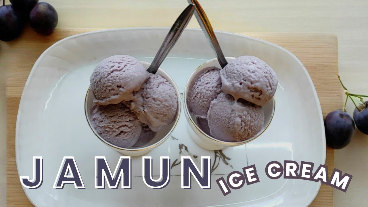 No color No condense milk | Jamun Ice cream | Original Fresh Jamun ice ...