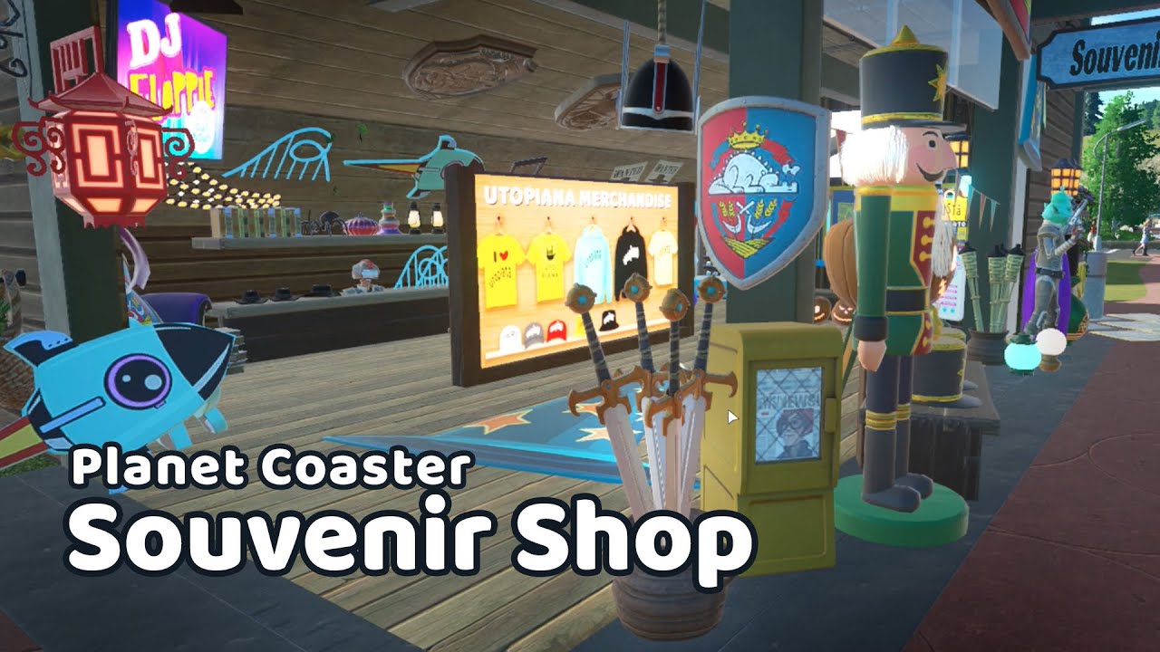 Planet Coaster - SOUVENIR SHOP / GIFT SHOP - YouTube