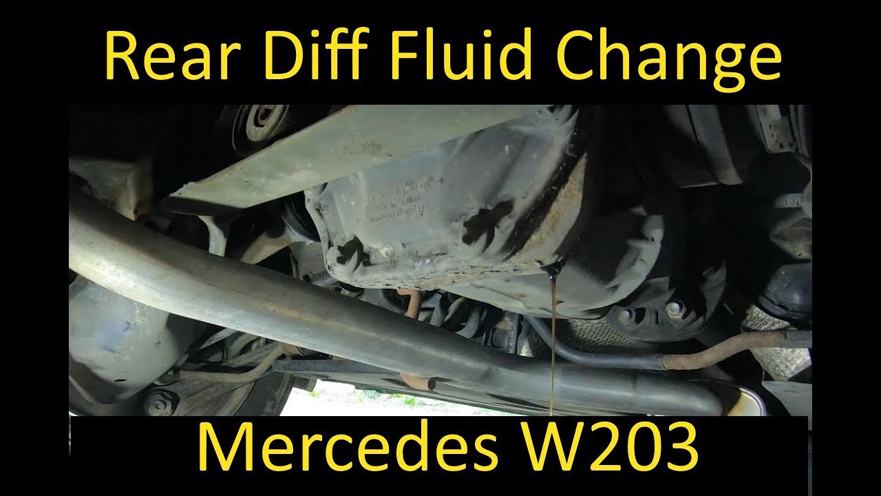 Mercedes W203 Rear differential Fluid change - YouTube