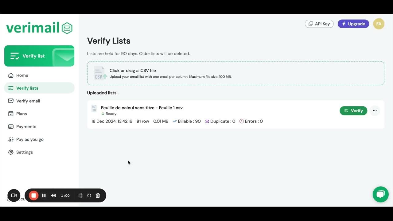 How to Verify Your Email List with Verimail | Step-by-Step Guide - YouTube