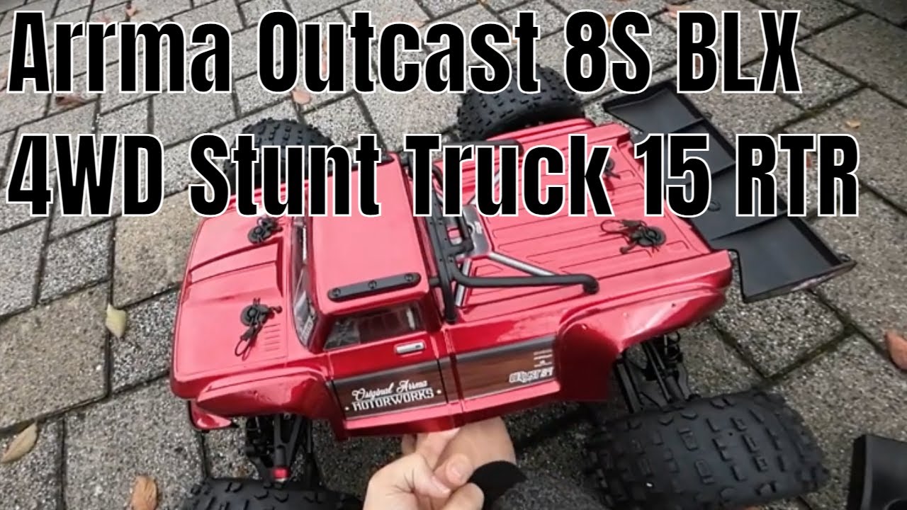Arrma Outcast 8S BLX 4WD Stunt Truck 15 RTR DJI ACTION 2 / 14.10.22 ...