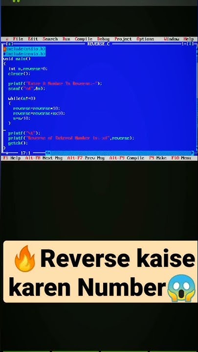 write a c program to find reverse of number | code with Harry | #shorts #harrybhai - YouTube