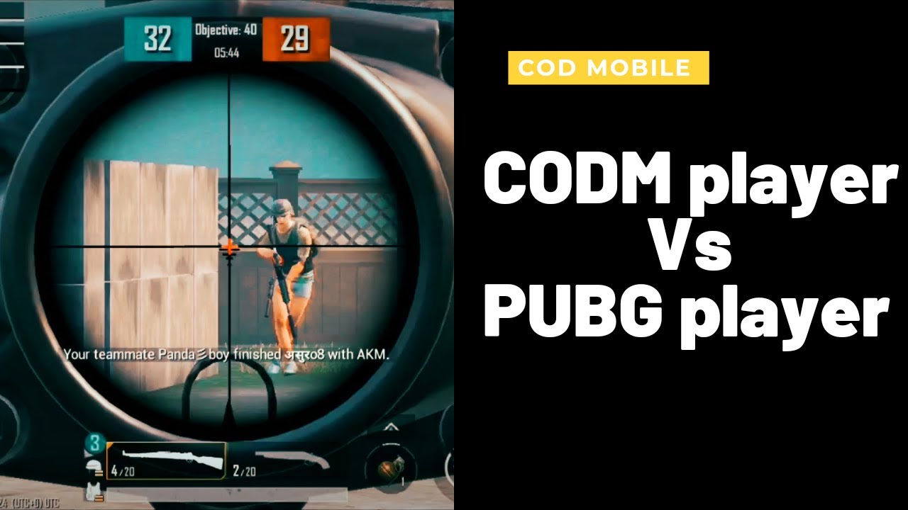 Cod player plays pubg | CODM vs PUBGM | TDM - YouTube