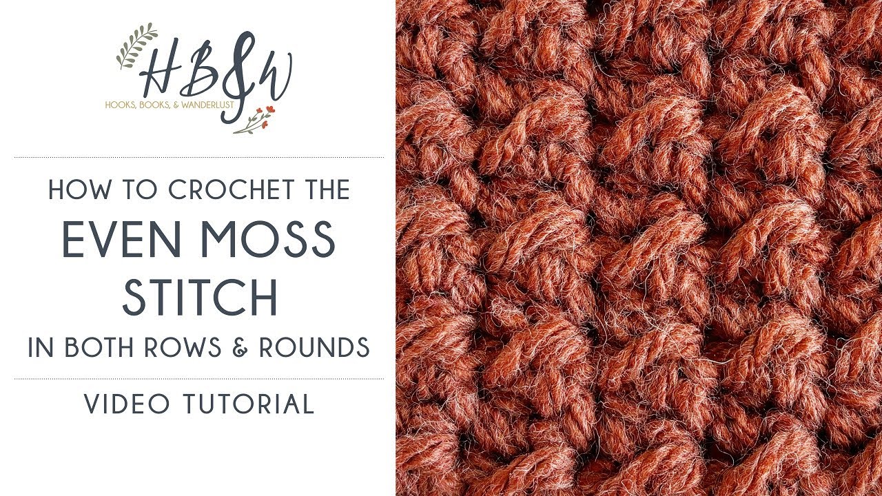 Even Moss Stitch - YouTube