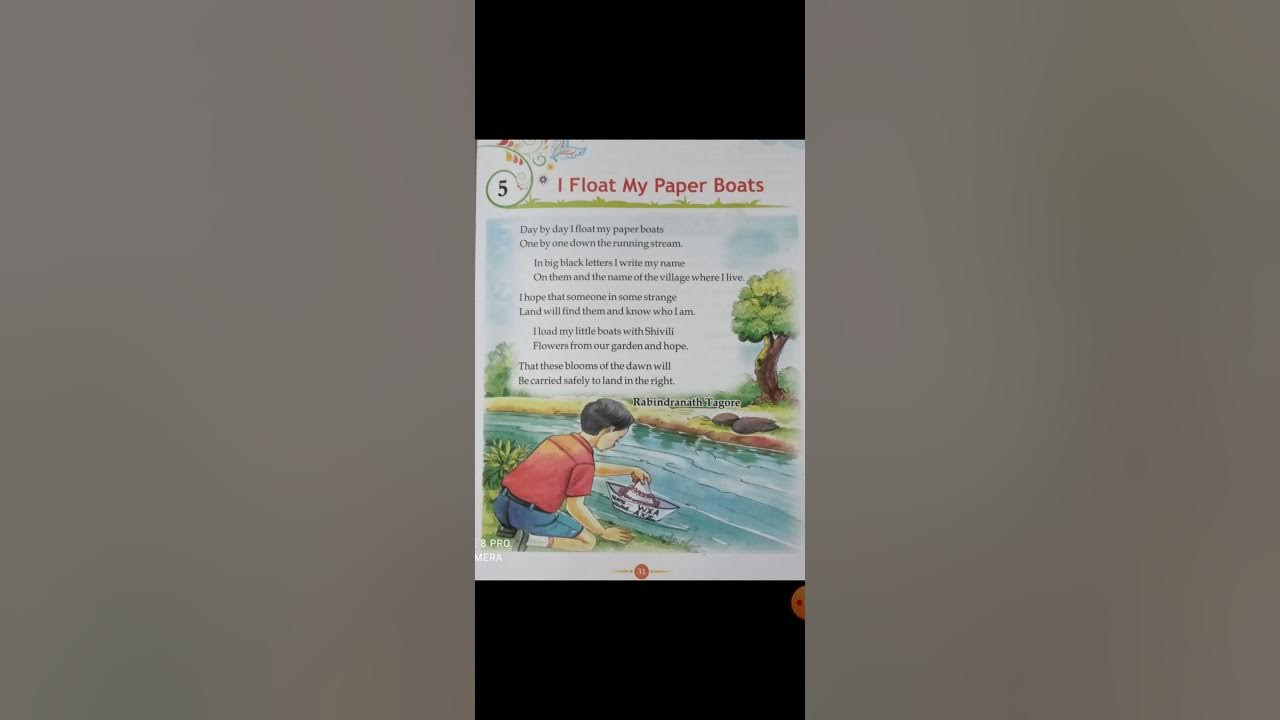 Class 5th Creative English Reader Lesson 5th I Float My Paper Boats class-5th-creative-english-reader-lesson-5th-i-float-my-paper-boats