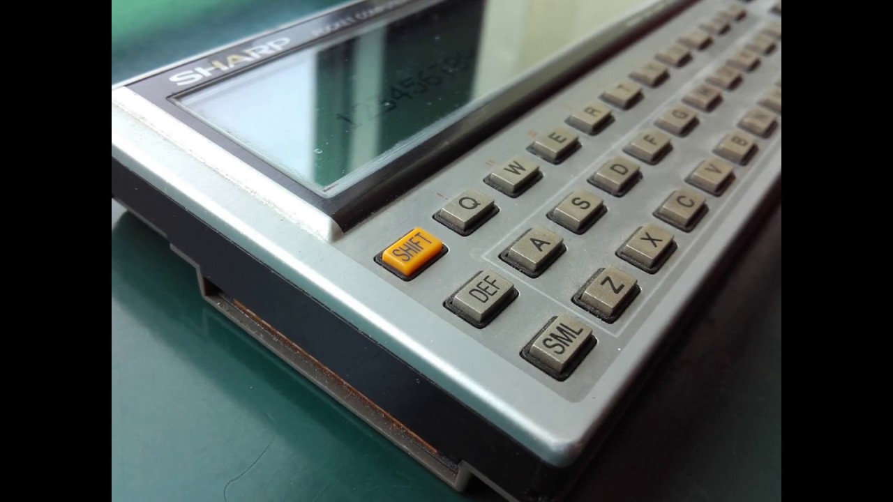 Vintage Calculator Sharp PC-1350 Pocket Computer Japan - YouTube