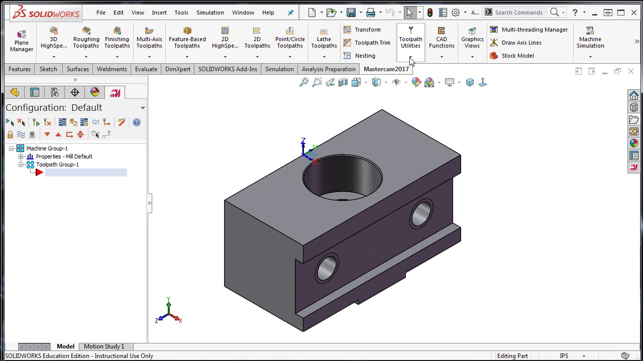 03 - Mastercam for SolidWorks - Zip to Go - YouTube