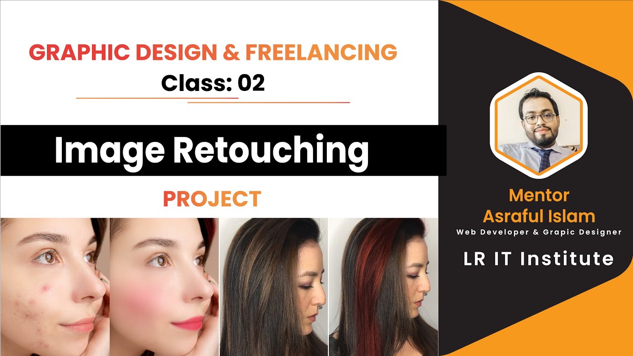 Image retouching or editing | Pen tool | Photoshop | Graphic Design ...