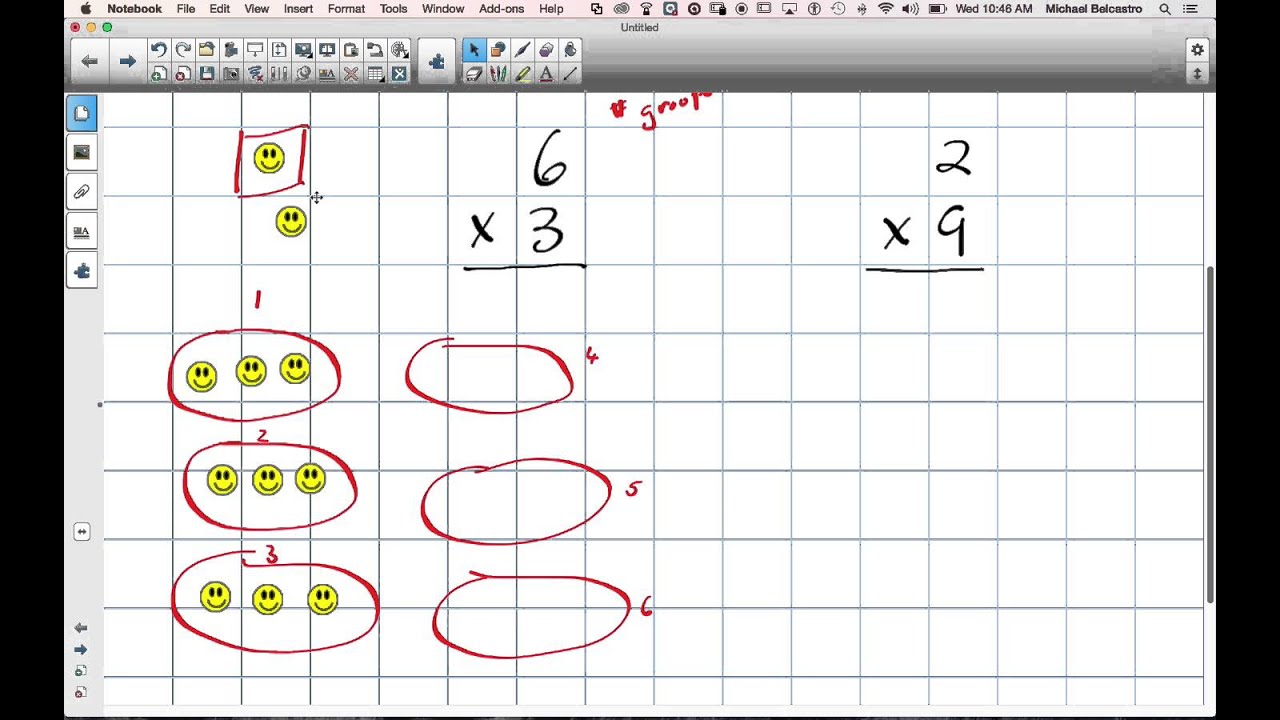 Multiplying with Counters Grade 3 Nelsons Lesson 9 1 7 15 15 - YouTube