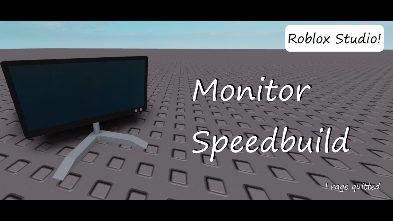 Monitor (Roblox Studio Speedbuild) - YouTube