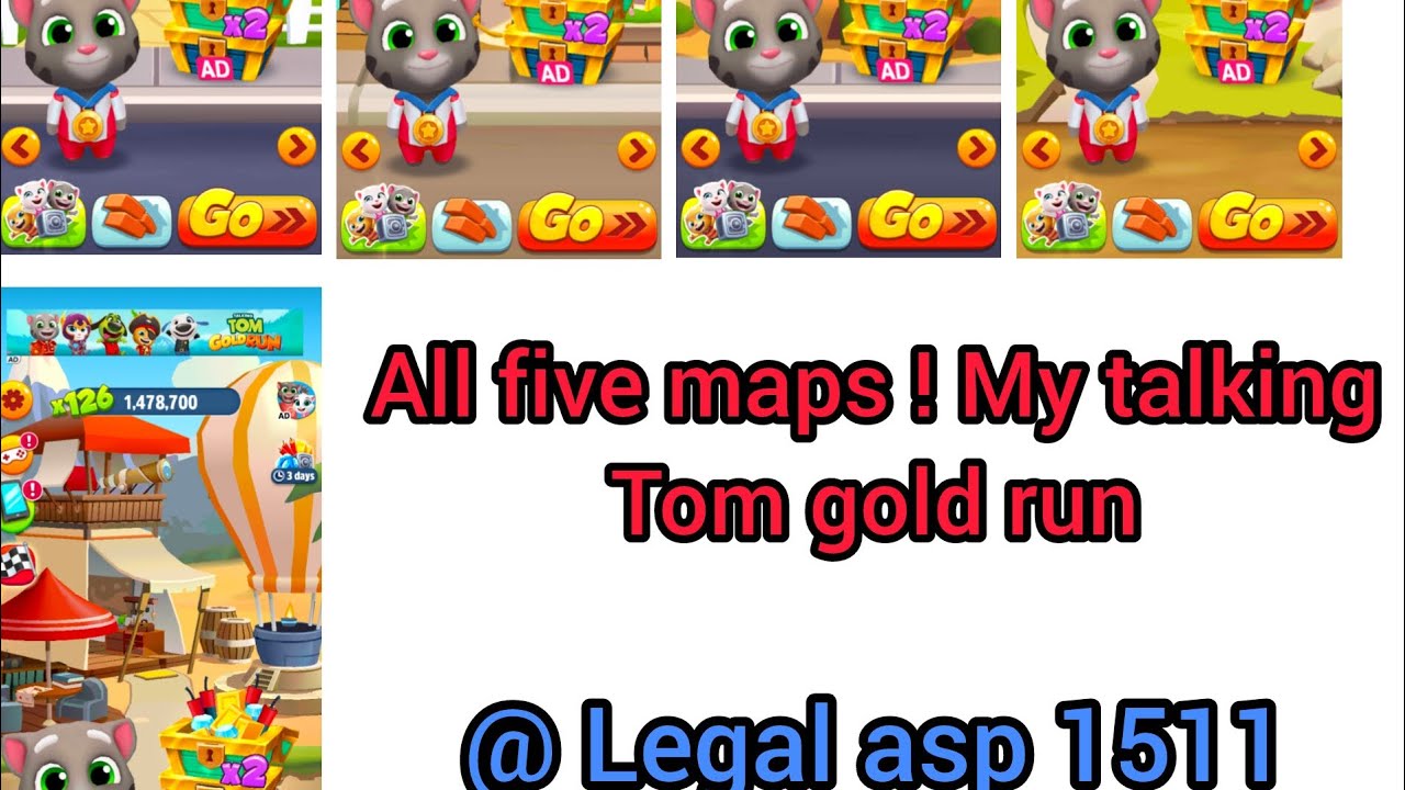 All five ve maps! My talking tom gold run @LawByMike :D - YouTube