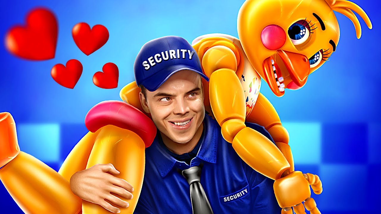 FNAF Love Story: Security Guard's Crush on Chica! - YouTube