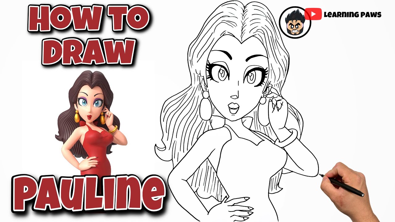 How To Draw Pauline | Step By Step | Super Mario Odyssey #drawing #art #supermarioodyssey - YouTube