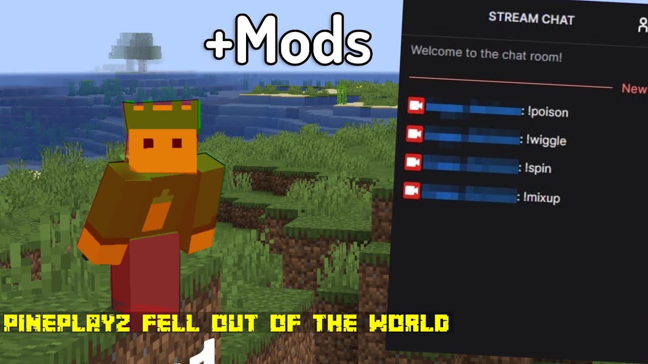 Minecraft Streamer Vs Chat With Mods - YouTube
