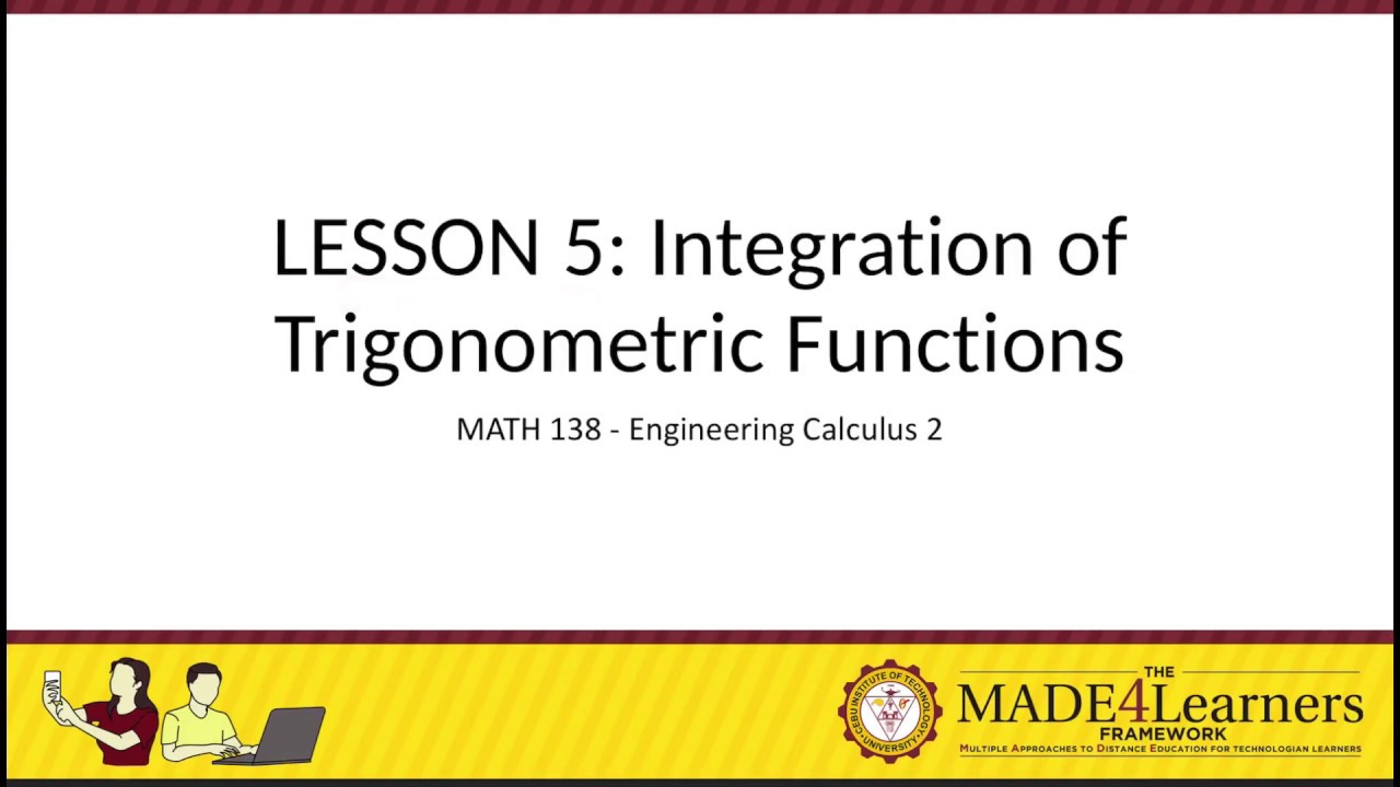 Integration of Trigonometric Functions: Example #8 - YouTube