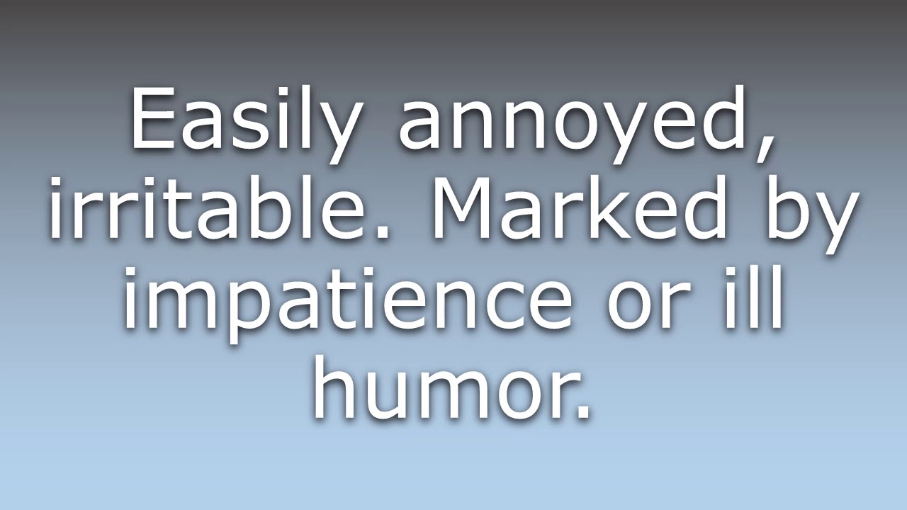 What does Testy mean? - YouTube