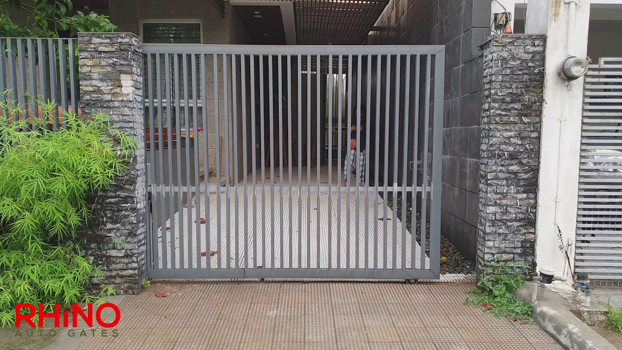 RHiNO Auto Gates - Automatic Sliding Gate Retrofit - YouTube
