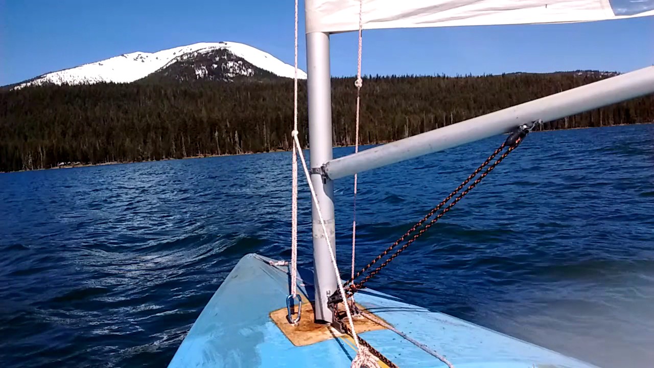 Banshee sailing Oregon lakes-- Diamond lake - YouTube