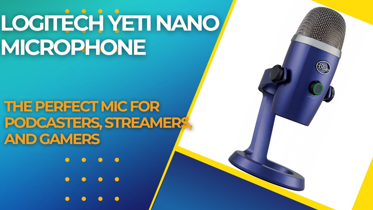 Logitech Yeti Nano Microphone. The perfect mic for podcasters ...