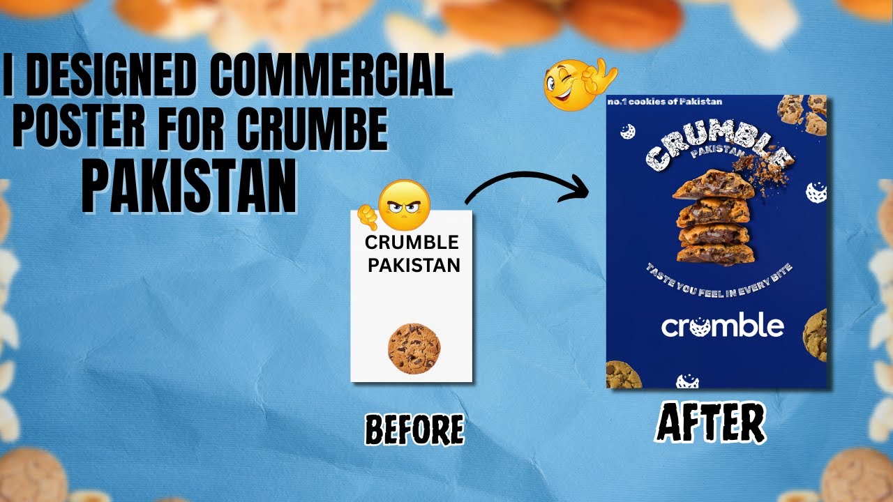Cookie Commercial idea| on Canva| Crumble Pakistan - YouTube