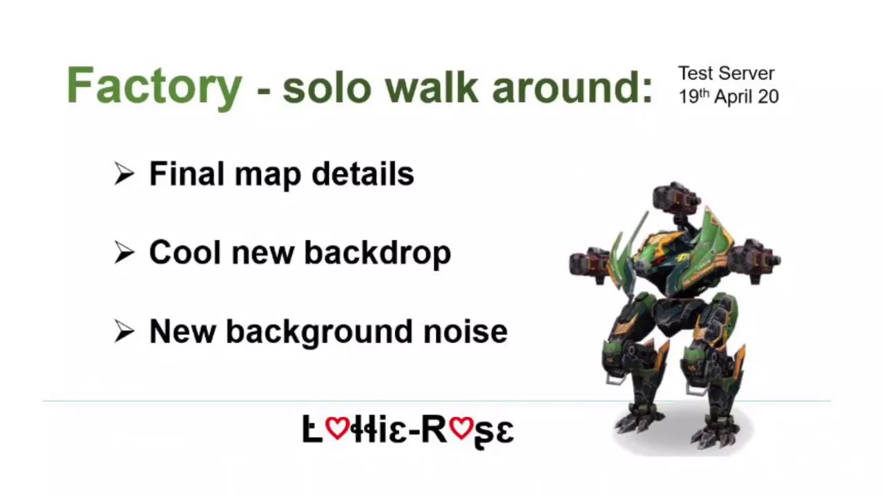 Factory map | War Robots | WR - YouTube