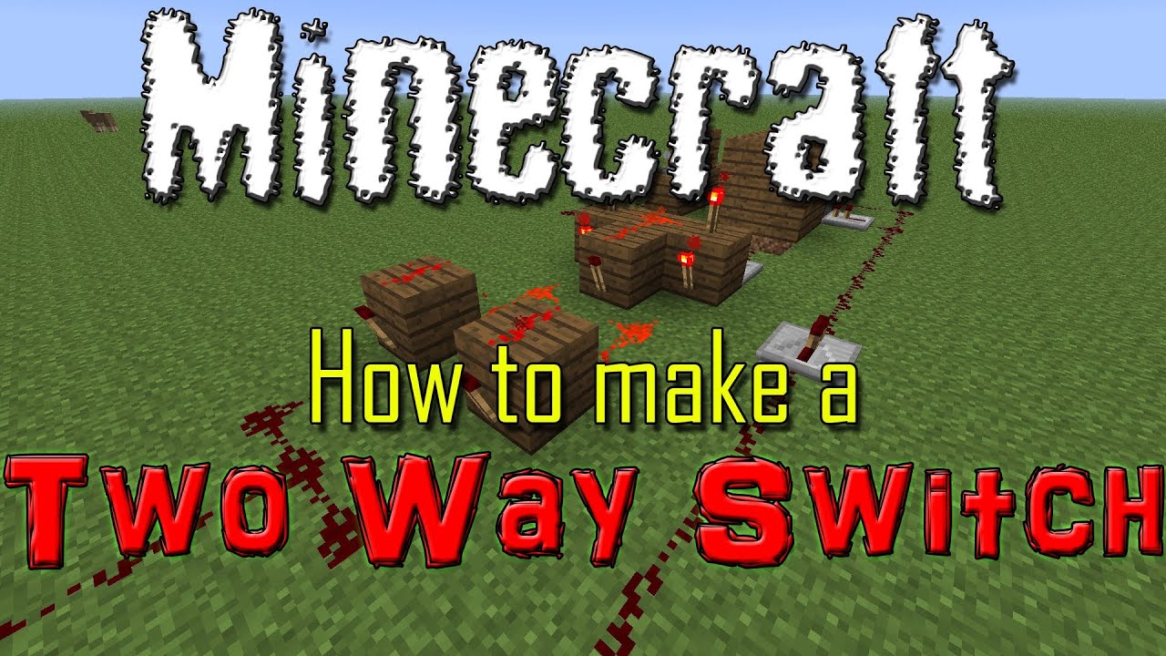 Minecraft: Simple Two Way Switch - YouTube