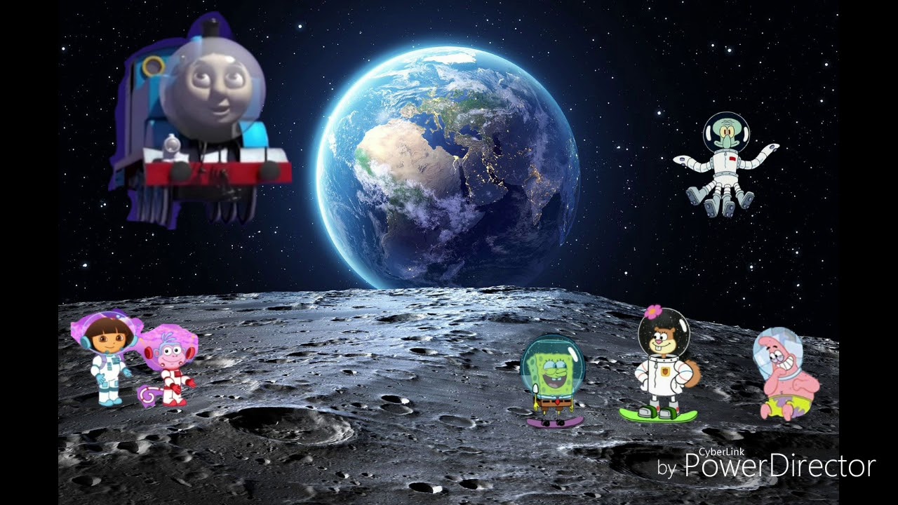 Thomas & Friends on the Moon/Tribute to the 50th Anniversary of Man's ...
