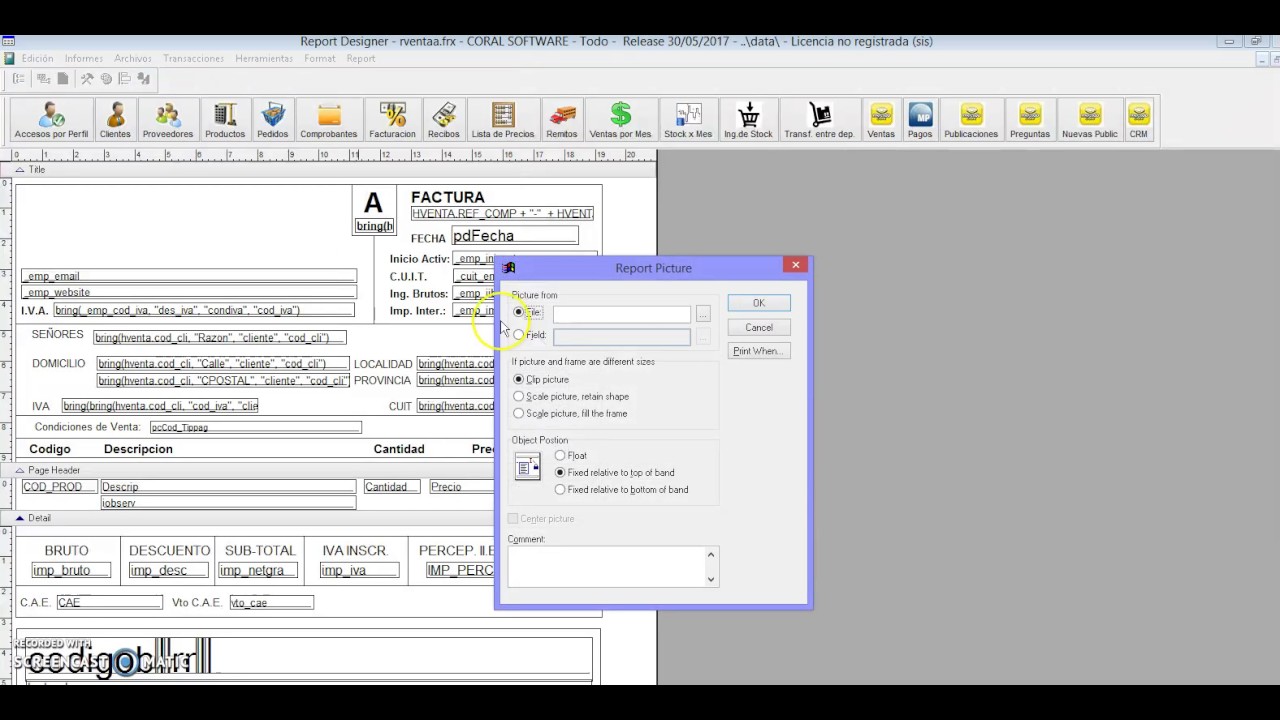 Coral Software - Como agrego un logo a un comprobante? - YouTube