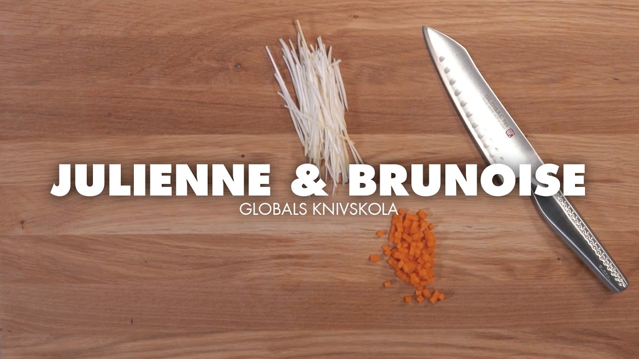 Globals knivskola: Julienne & Brunoise - YouTube