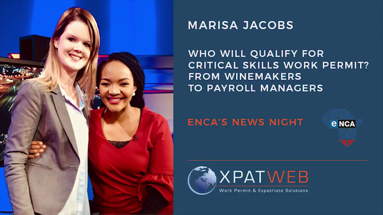 Marisa Jacobs - Xpatweb - Who will qualify for Critical Skills Work ...