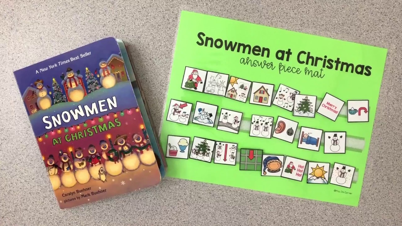 Snowmen at Christmas Adapted Piece Book Set Preview - December - Mrs. D ...