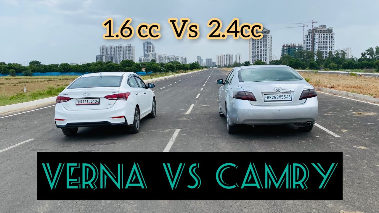 Toyota Camry VS Hyundai Verna || Drag Race Comparison 🔥🔥 - YouTube