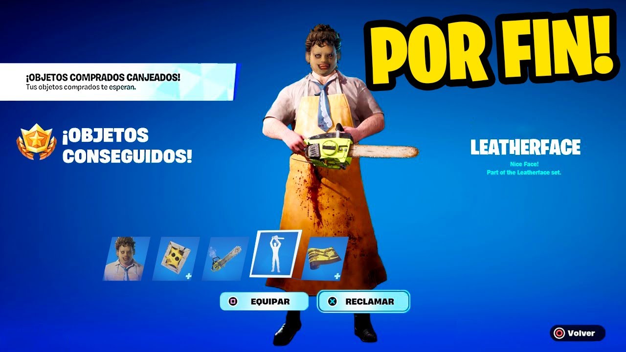 Como DESBLOQUEAR la SKIN de LEATHERFACE en FORTNITE..! 🎃😱 - YouTube
